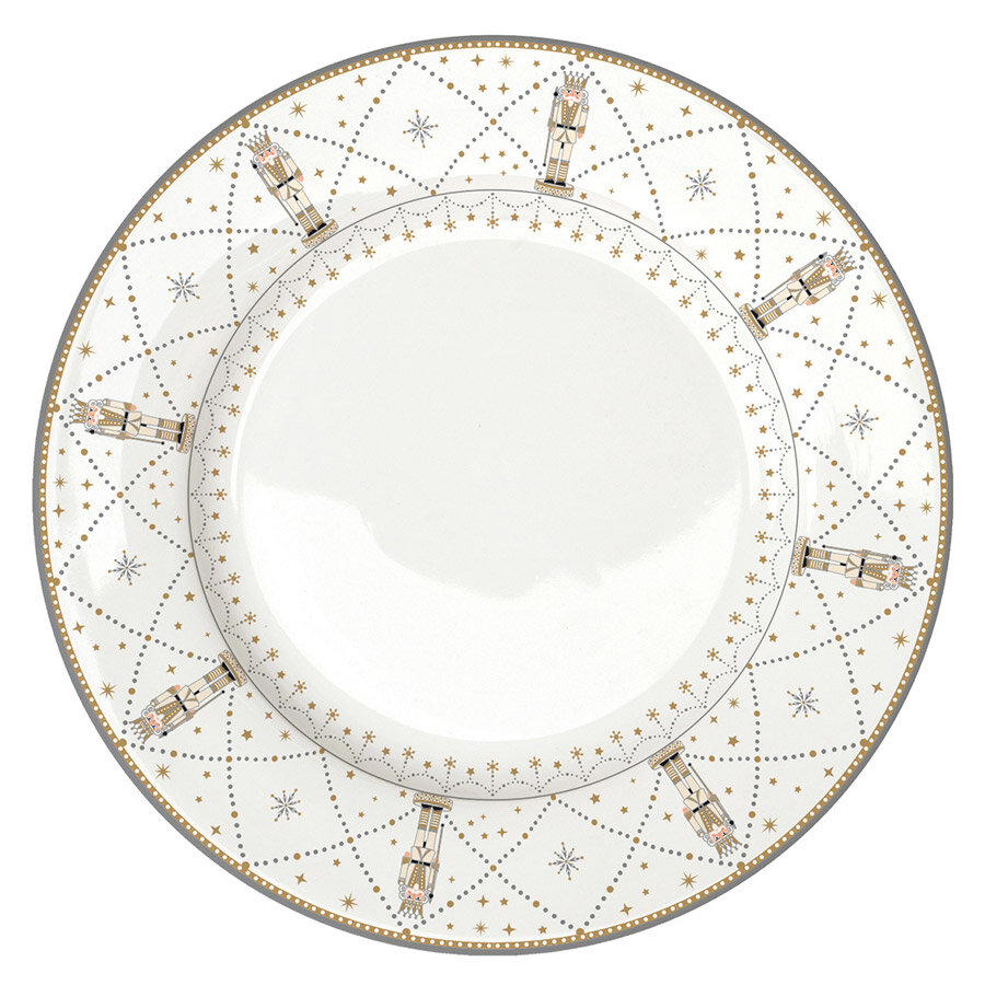 Тарелка обеденная Christmas Heritage D28 см новогодняя большая Easy Life R3400/CHER