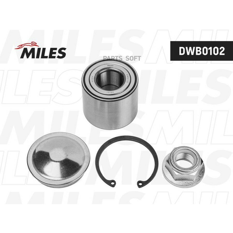 Подшипник RENAULT CLIO III/MEGANE II 02- зад MILES DWB0102 | цена за 1 шт