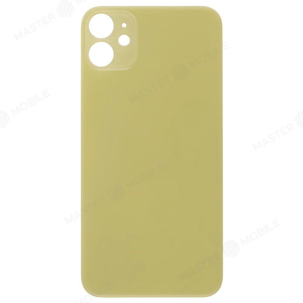 Задняя крышка для Apple iPhone 11 (желтый) (с широким отверстием) (Premium)