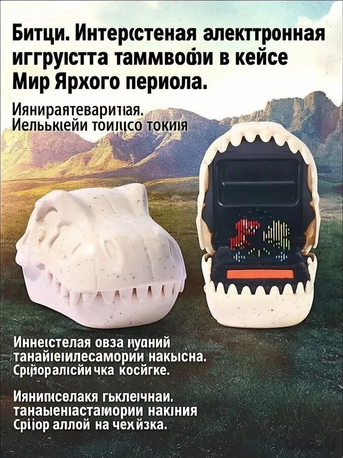 Битзи. Интерактивная электронная игрушка тамагочи в кейсе Мир Юрского периода.