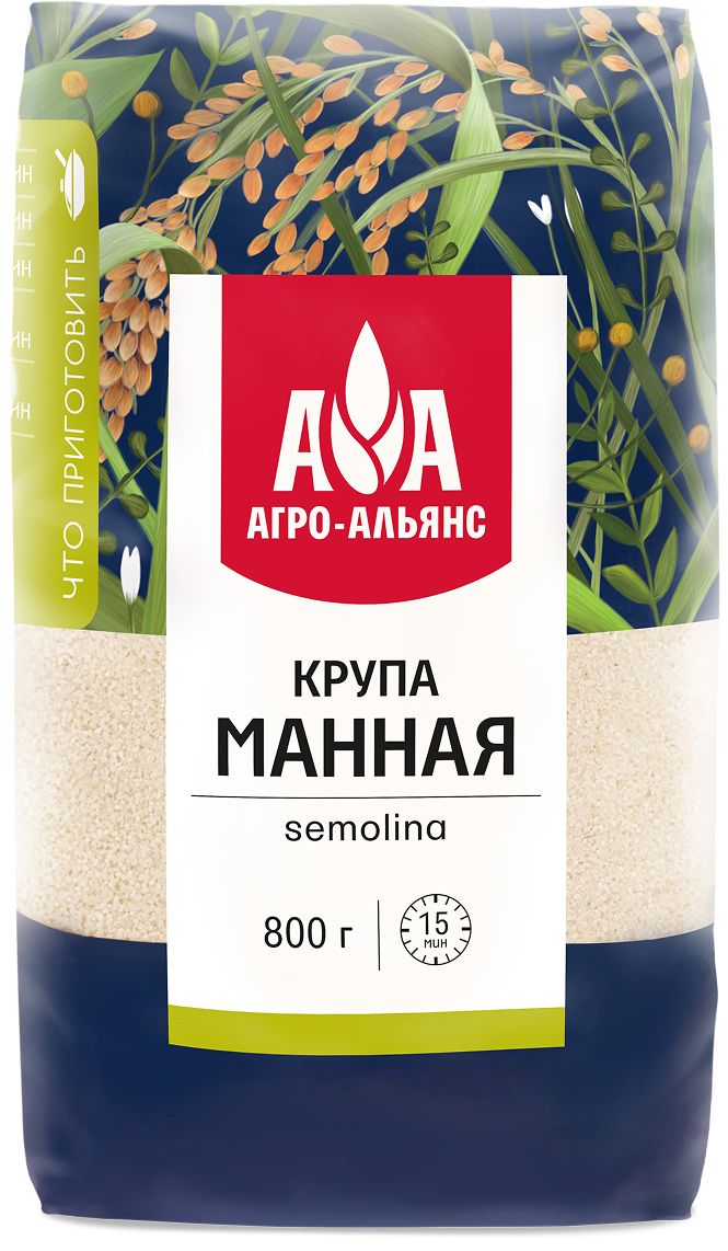 Крупа манная элитная Агро-Альянс, 800г