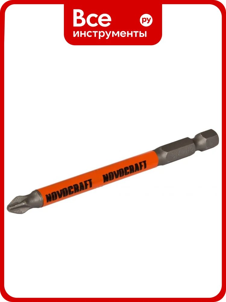Биты (2 шт; 90 мм; PH2; сталь S2) для шуруповерта Novocraft B420 2090 0210