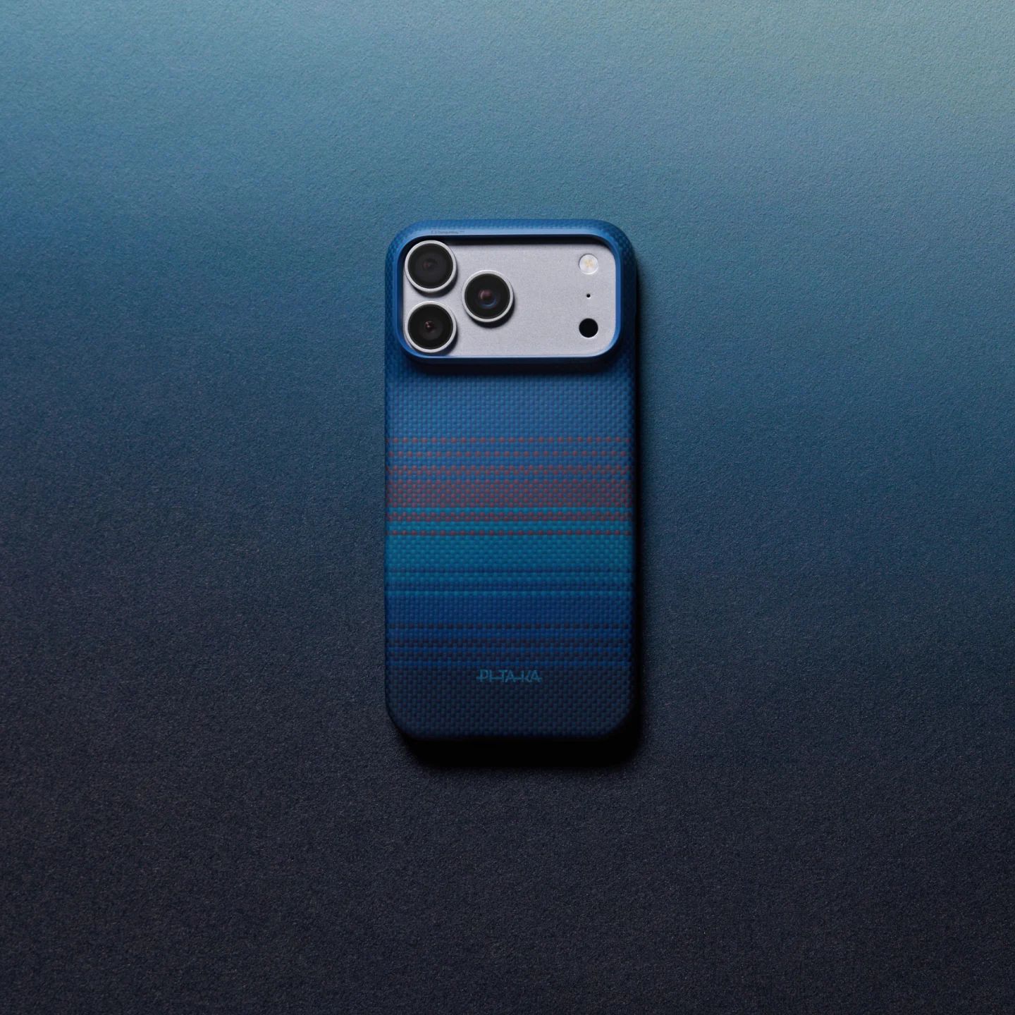 Ультра тонкий чехол PITAKA (Moonrise2.0) для iPhone 17/18 Pro, (Nights Midnight) Синий