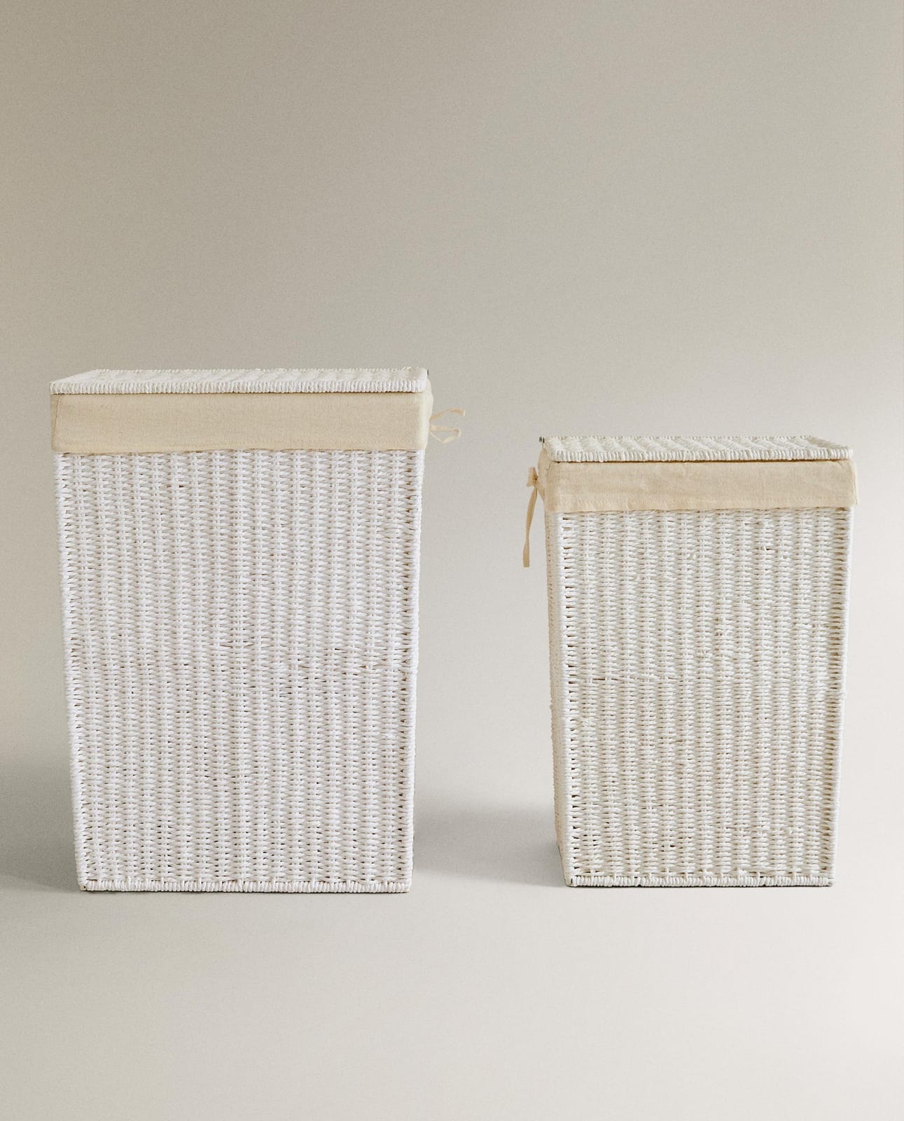 Корзина для белья ZARA HOME, белый, 64 x 45 x 27 см 7534/049/250-7