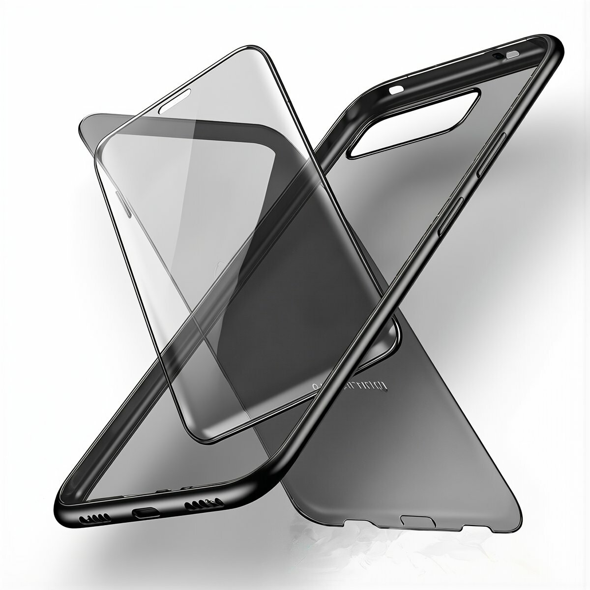 Чехол для Samsung Galaxy S10 Plus из прочного полимера матовый черный, точные размеры под корпус, защита от мелких бытовых царапин гаджета, S26ULTRA