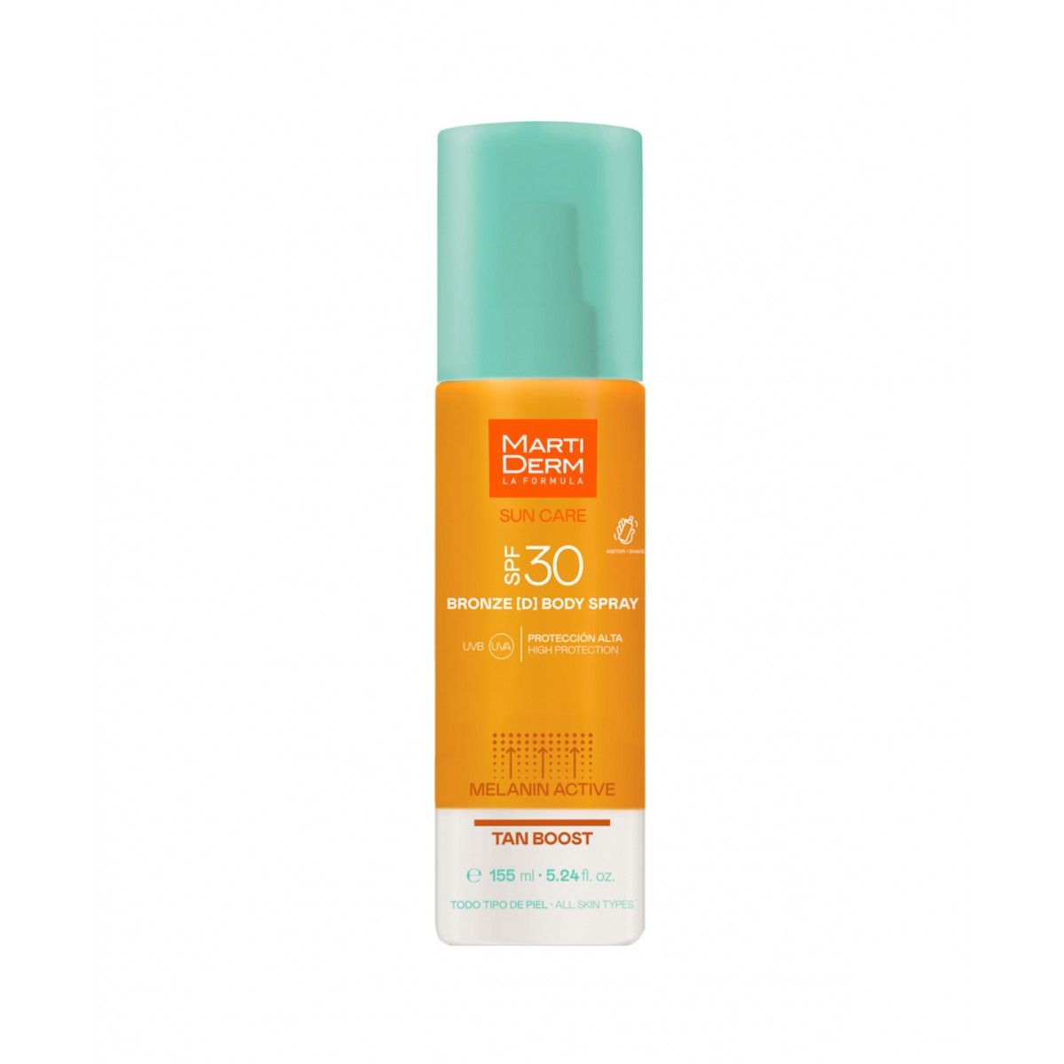 MARTIDERM SUN CARE Бронз D Спрей Двухфазный для тела SPF30 155мл