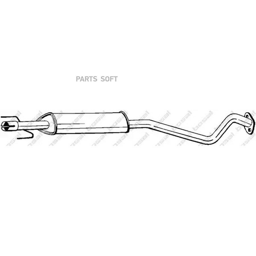 Резонатор от официального дистрибьютора, BOSAL, артикул 284365