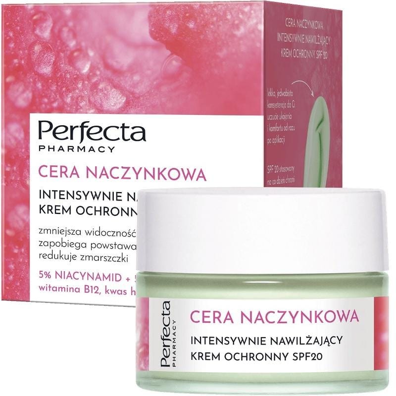 Крем для ухода за кожей Perfecta Pharmacy, сосудистая кожа, интенсивно увлажняющий защитный spf20, 50 мл