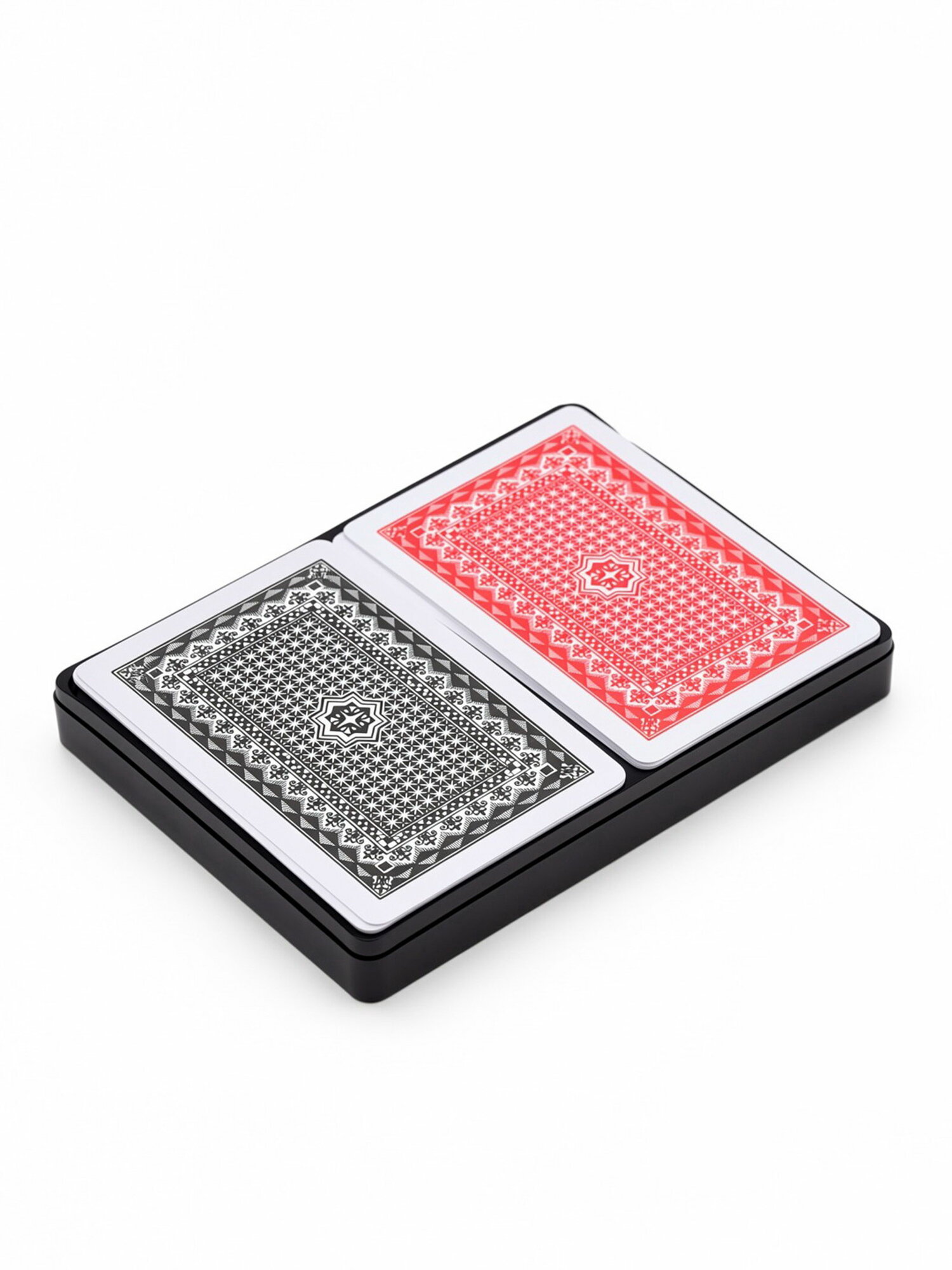 Карты игральные пластиковые Lucky flower, 2 колоды по 54 шт, 8.7x5.7 см