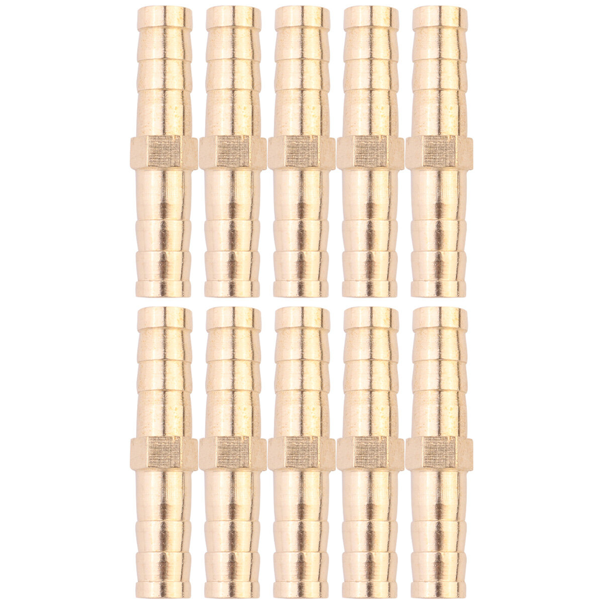 10 Шт Соединитель Для Труб Из Латуни Прямой 8Mm 4 4X0 8Cm Golden