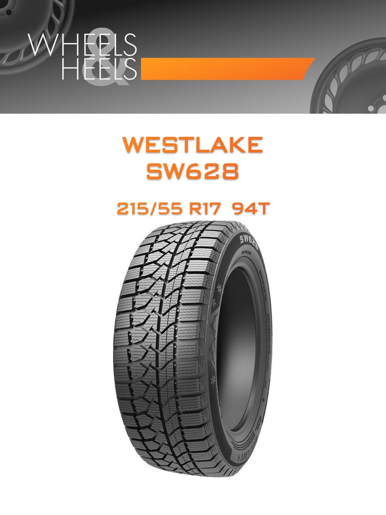 Шина автомобильная WESTLAKE SW628 215/55 R17 94T WINTER, зимняя, универсальная