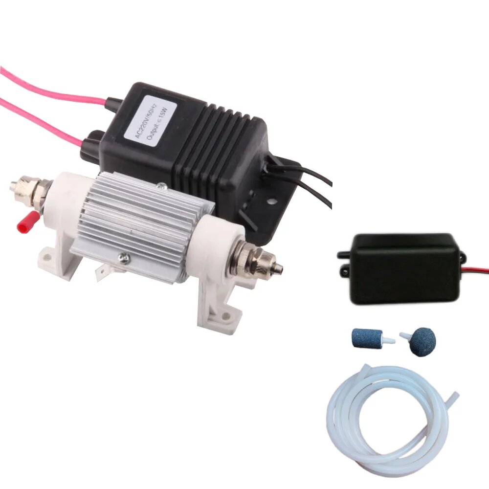 Озоновый генератор 1GRH 15 Вт для стерилизации воды и воздуха Розовый, 220V with accessory