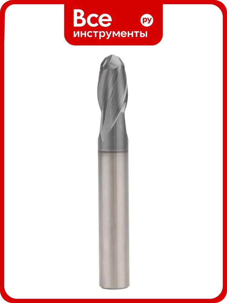 Фреза сферическая VHM 10x18x75x10 мм, Z2, тип N NORGAU 015662100