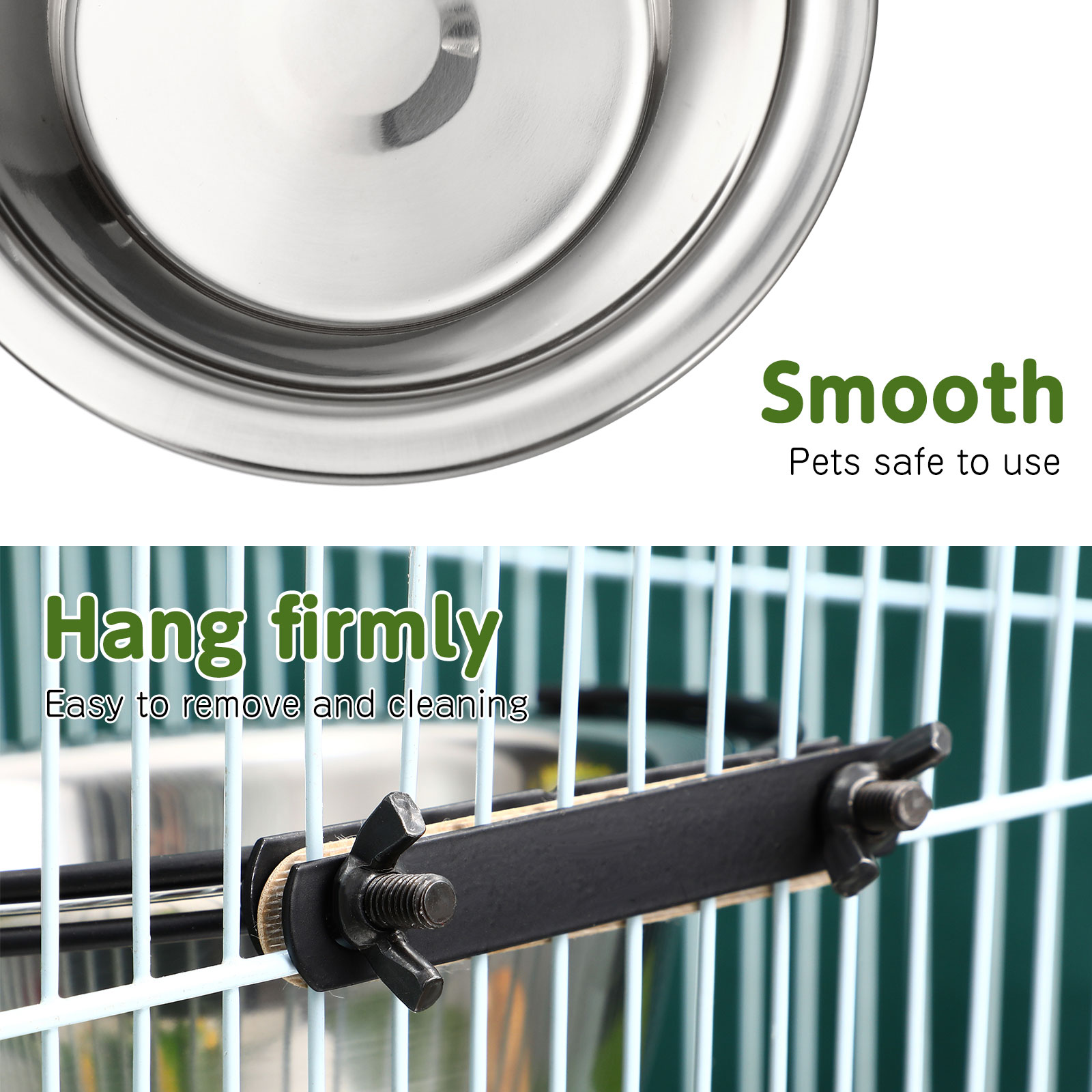 Stainless Steel Pet Feeding Bowl 1 Pc 1200ml Для Собак И Кошек Серебристый 21x7cm