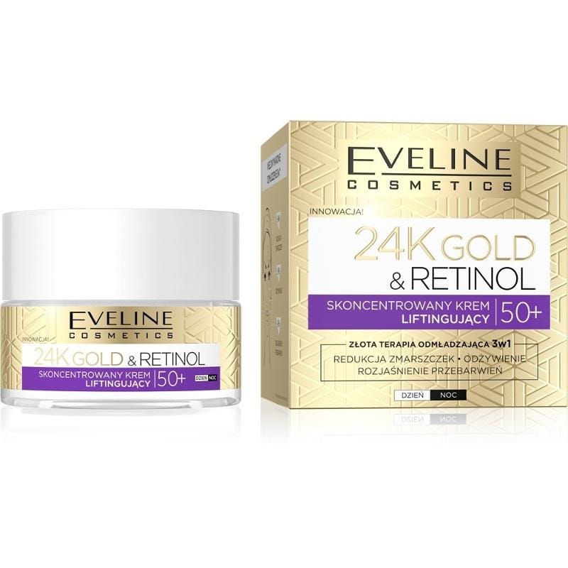 Крем для ухода за кожей Eveline Cosmetics Gold & Retinol, 50 мл
