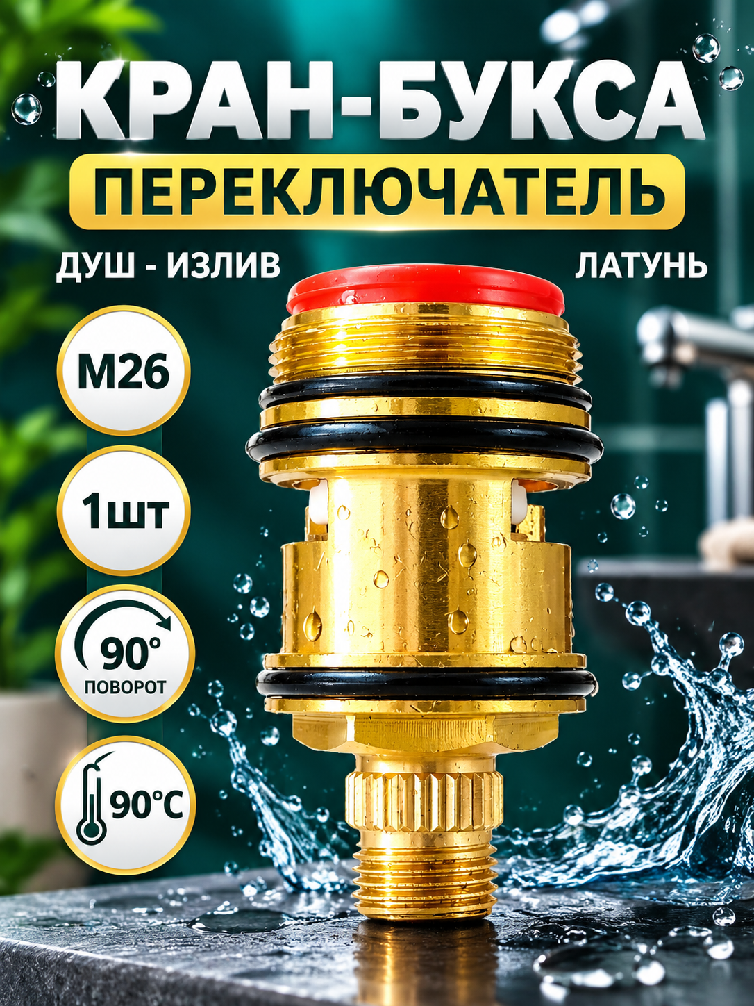Переключатель для смесителя душ-излив H30