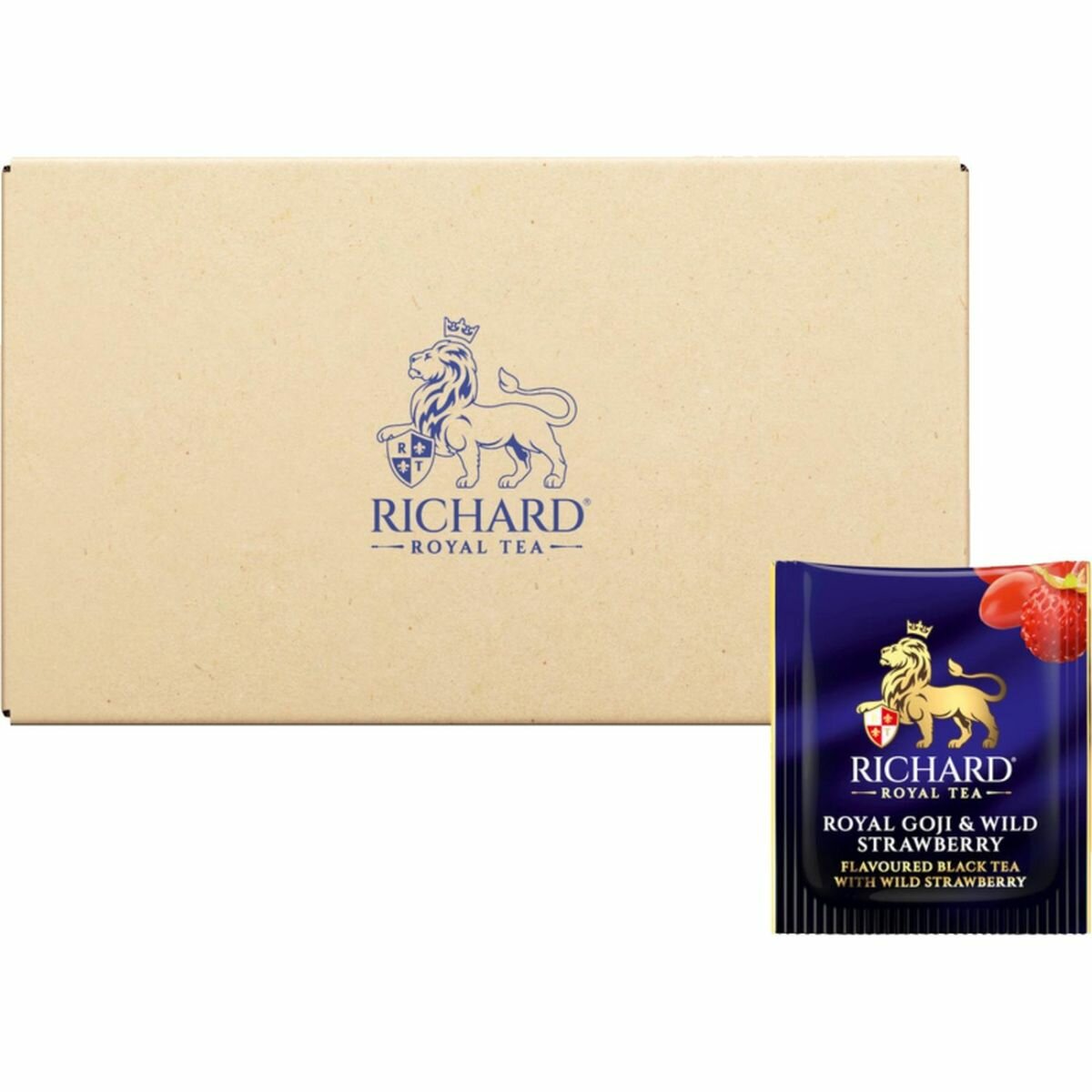 Чай Richard Royal Goji & Wild Strawberry 200 пакетиков, коробка (2336738), 1 уп.