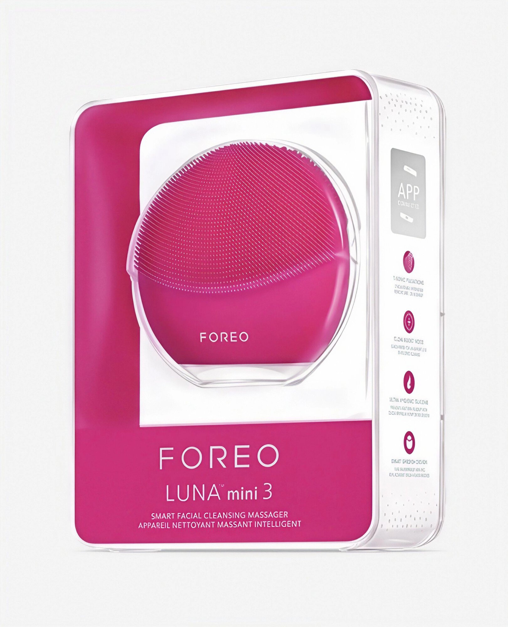 Силиконовая щётка для лица FOREO LUNA mini 3 / Ультразвуковая очищающая щётка для всех типов кожи