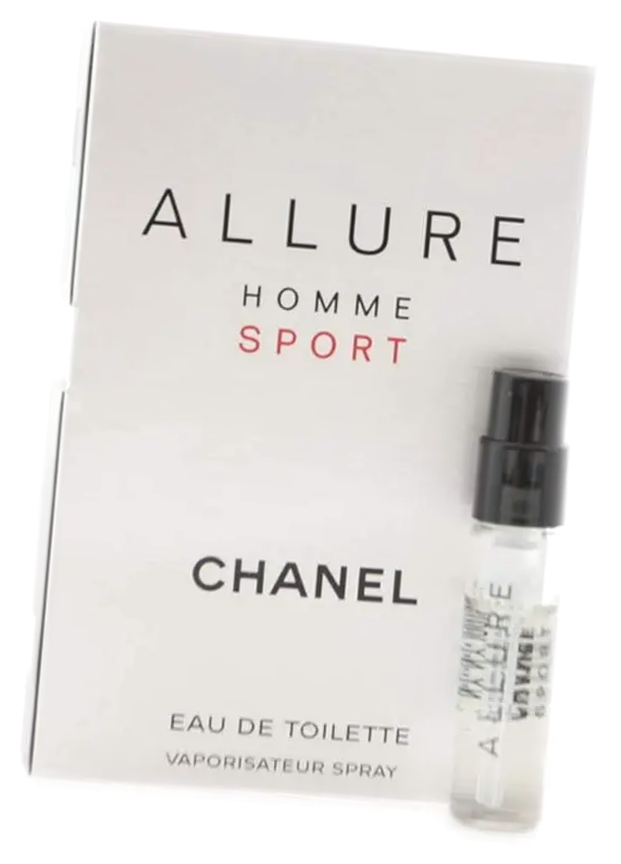 Chanel Allure Homme Sport туалетная вода 1.5 мл сэмпл мужская - Шанель Алюр Хоум Спорт миниатюра