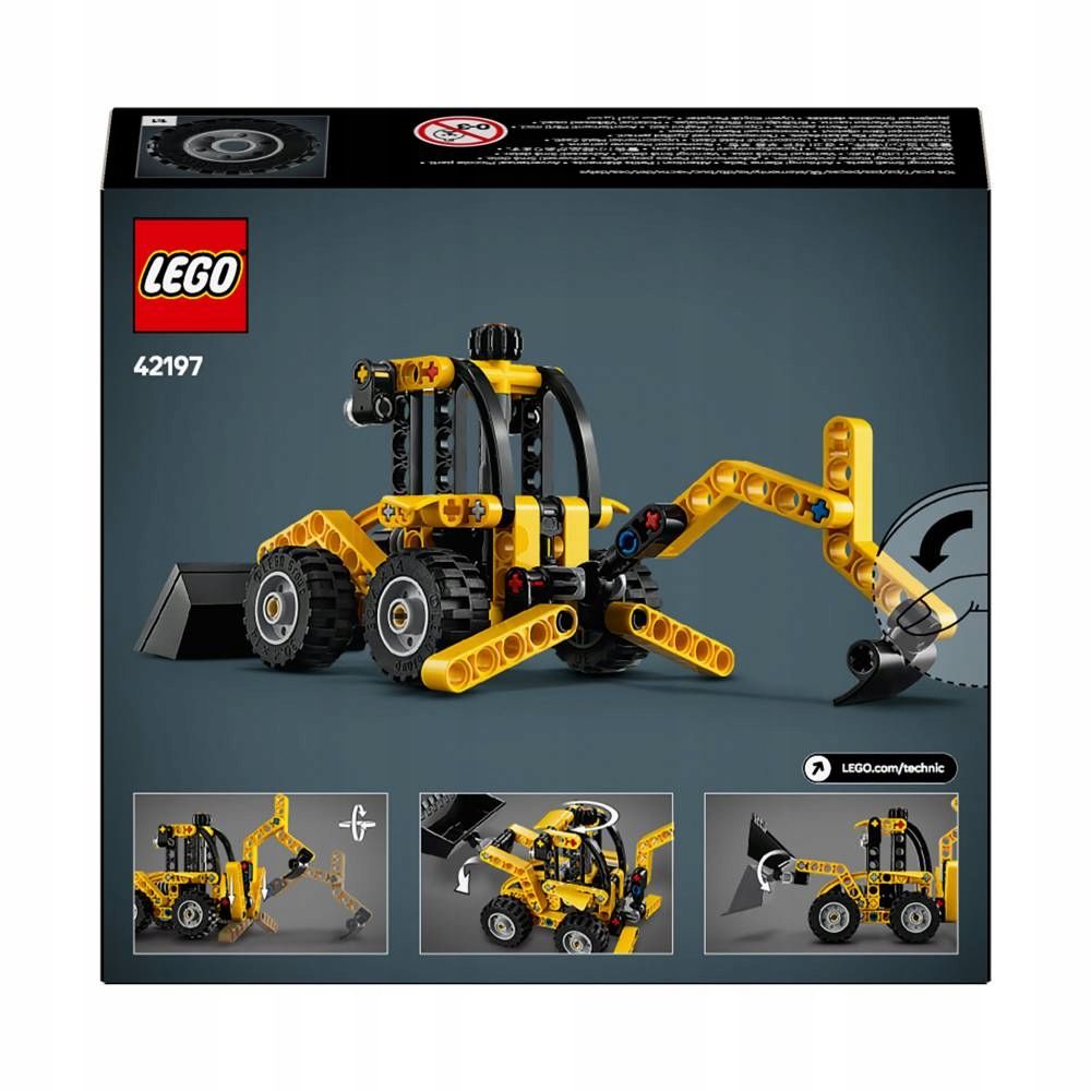Конструктор LEGO Technic - Экскаватор-погрузчик, 104 эл. - Лего Техник 42197