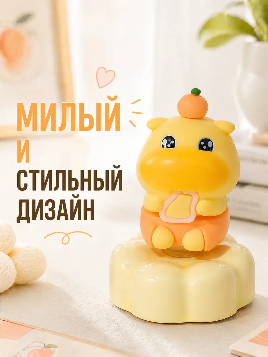 Керамическая фигурка-бегемотик Lulu для декора, 1 шт.