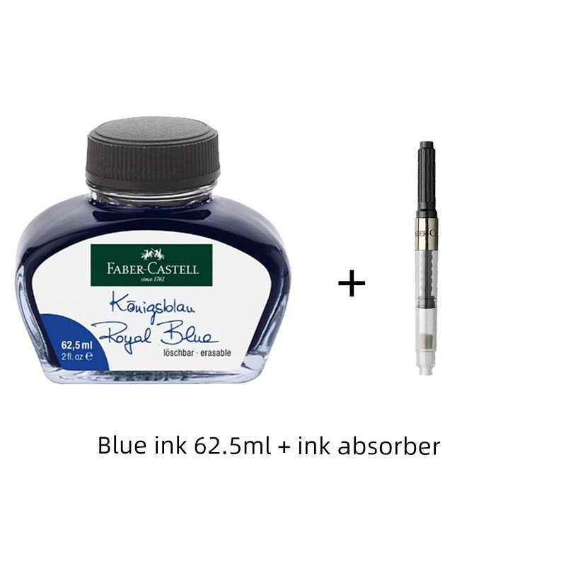 Наполнитель чернил Faber-Castell 2,6 мм Европейский стандарт с синими чернилами 62,5 мл для ручек Montblanc