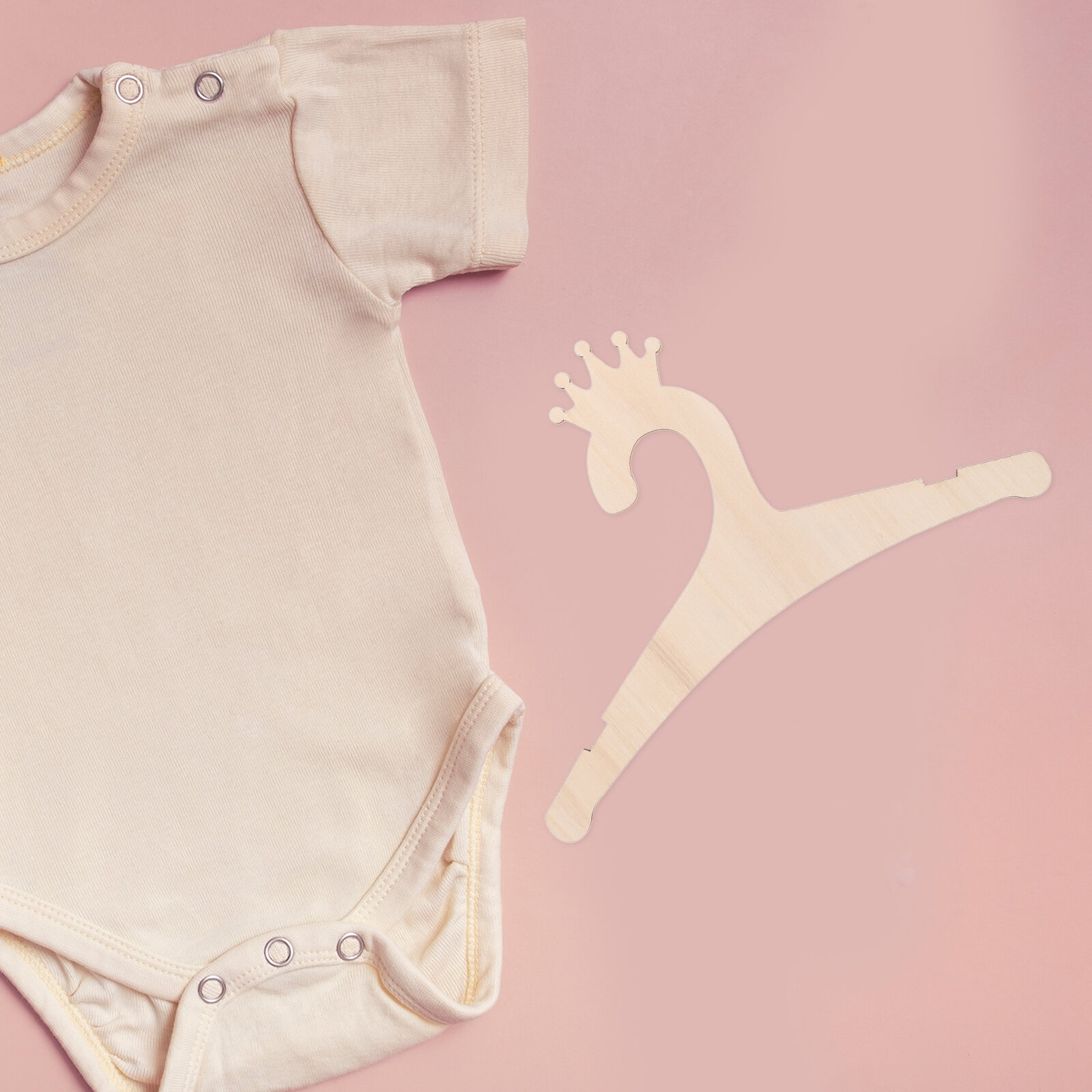 5 Штук Деревянные Вешалки Для Детской ОрганизацииBaby Wooden Hangers 0 00X0 00X0 00CM