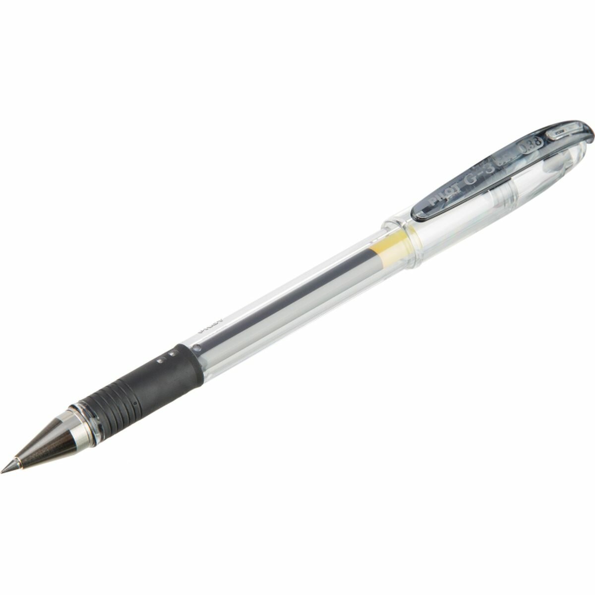 Ручка гелевая Pilot BLN-G3-38 (0.2мм, черная, резиновая манжетка) (BLN-G3-38-B), 1шт.