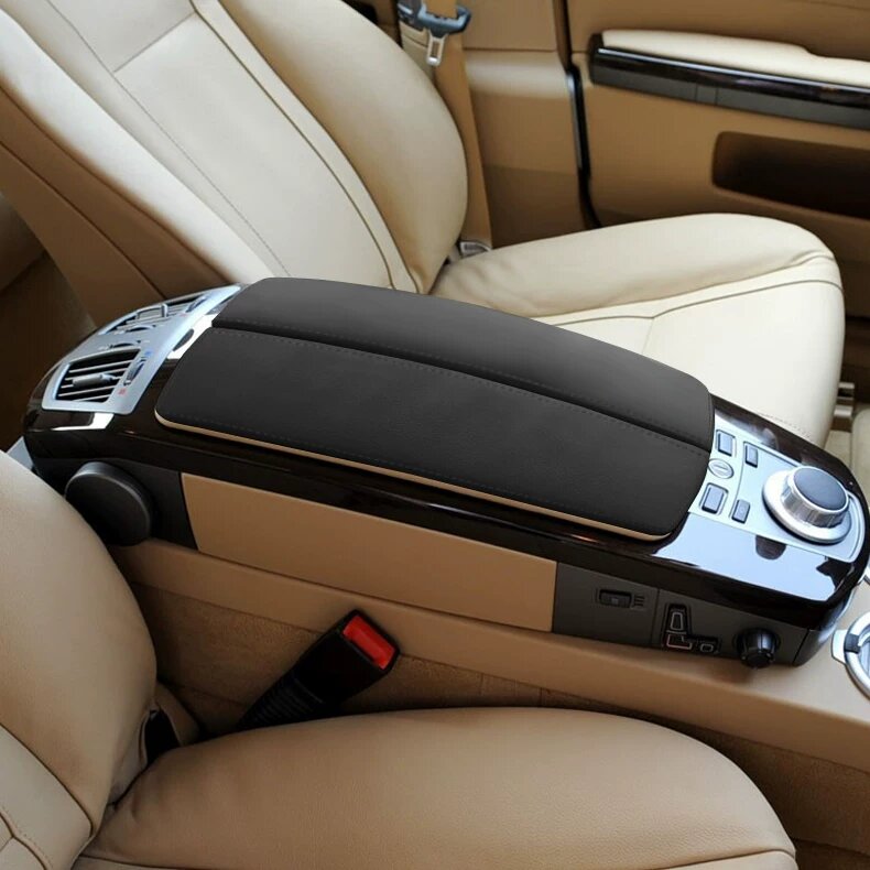 BMW 7 Series E66 2002-2008 Центральная консоль чехол замена подлокотник в черном для классического люксового седана