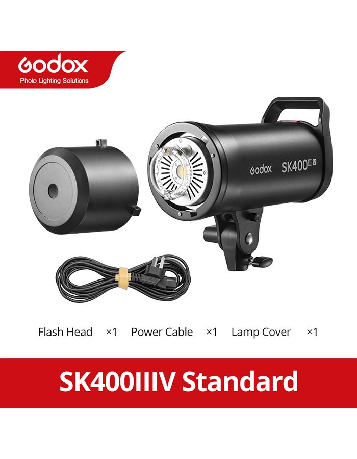 Godox SK400IIIV 400Вт встроенная 2,4G X система Профессиональная компактная студийная вспышка для фотостудии и стрима