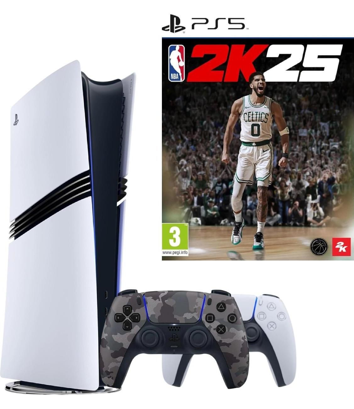 Игровая приставка Sony PS5 Pro +NBA 2K25+Camouflage