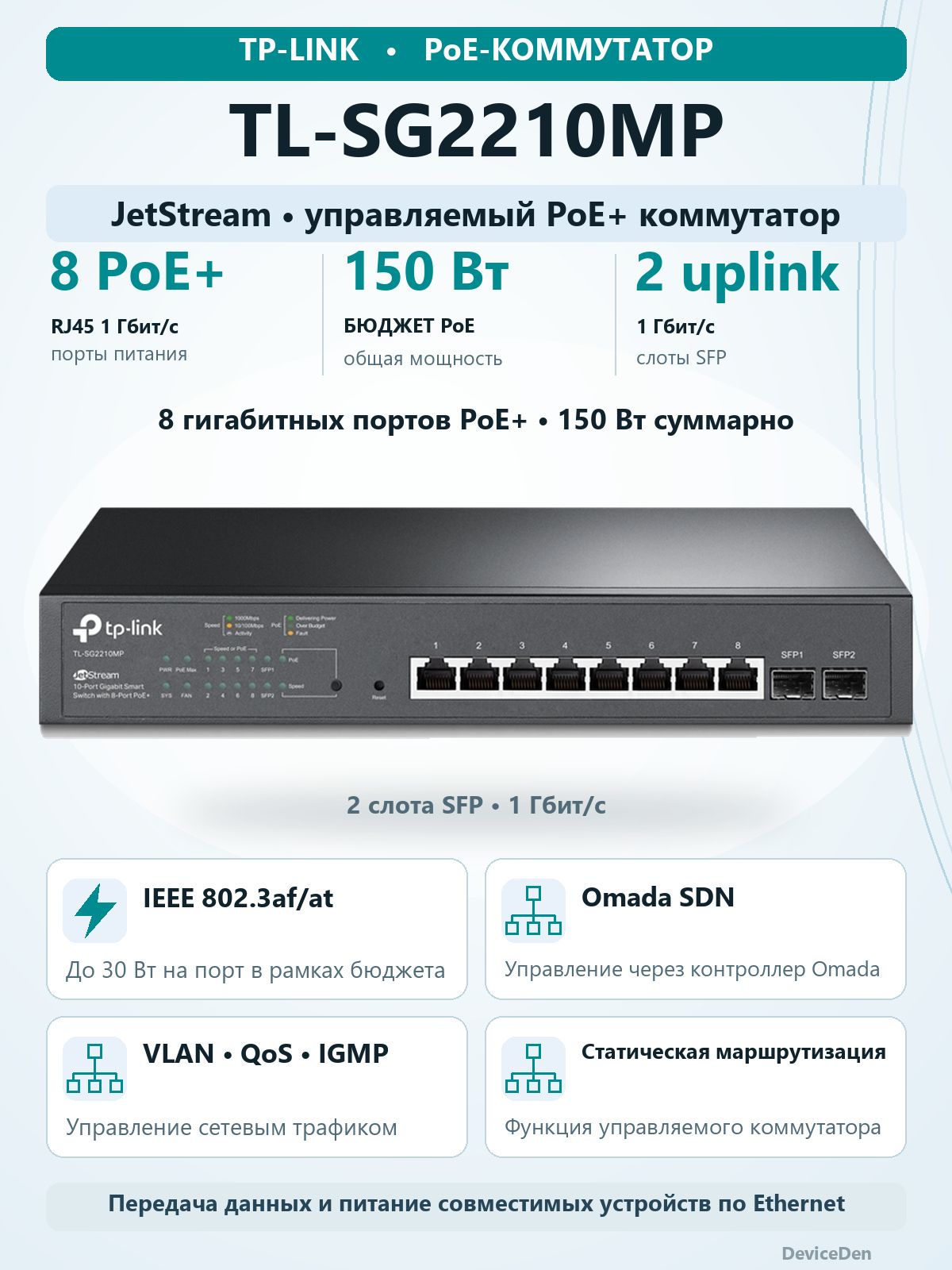 TP-Link TL-SG2210MP PoE-коммутатор