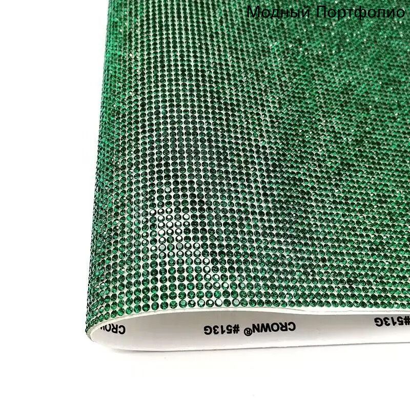 Стразы TOP STICK голубой 20*24 самоклеящиеся для рукоделия и творчества DIY, Украшения для декора одежды и обуви
