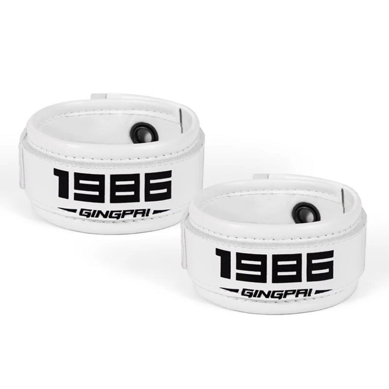 Боксерские манжеты GINGPAI 1986 BQR White, белые