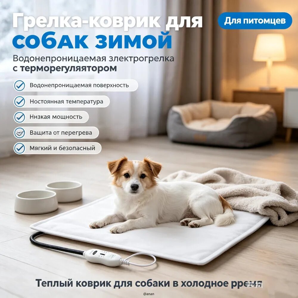 Электрогрелка для домашних животных с постоянной температурой