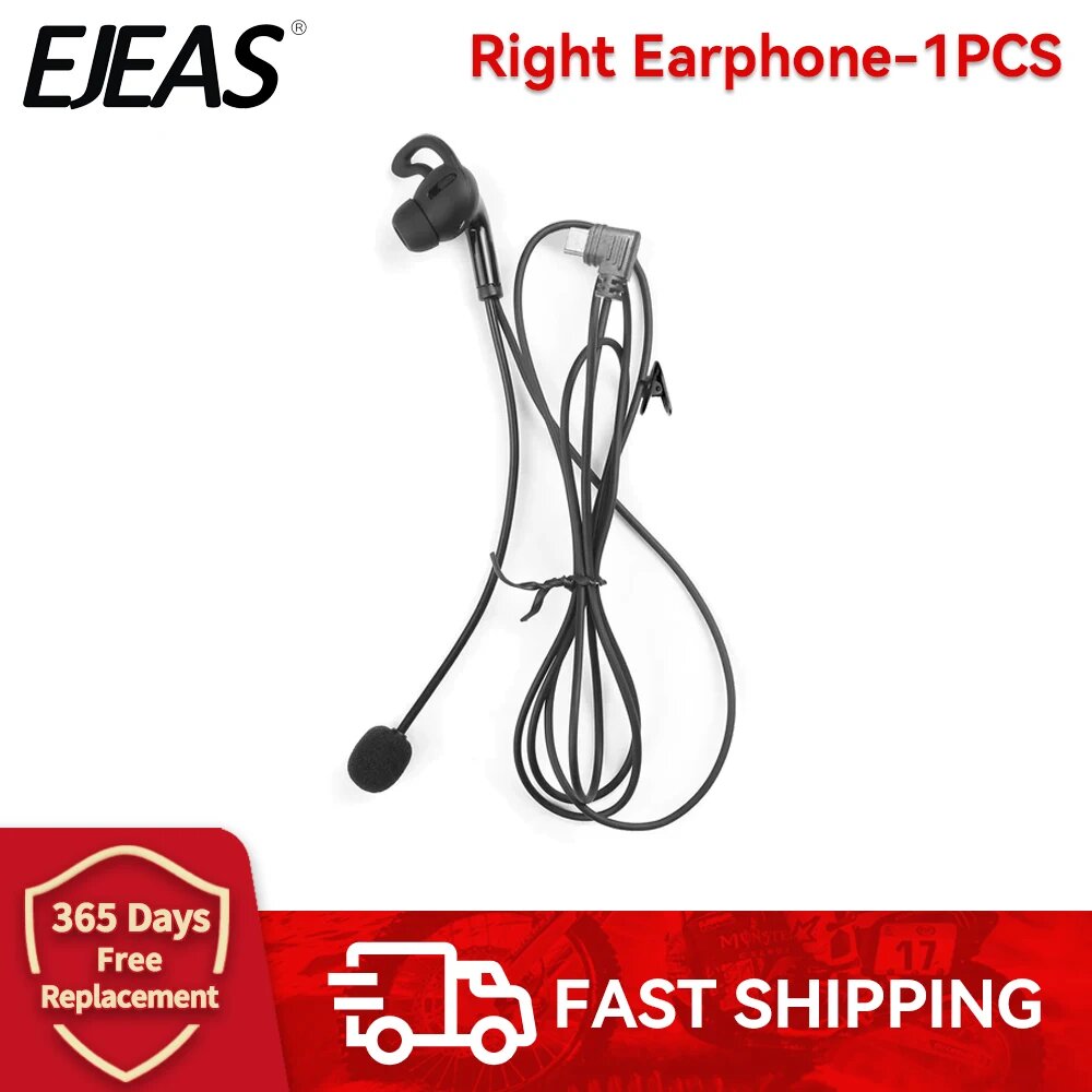 Гарнитура EJEAS Handsfree Для Судей С Интерфейсом Type-C, Внутриканальные 1 PCS Right Earphone