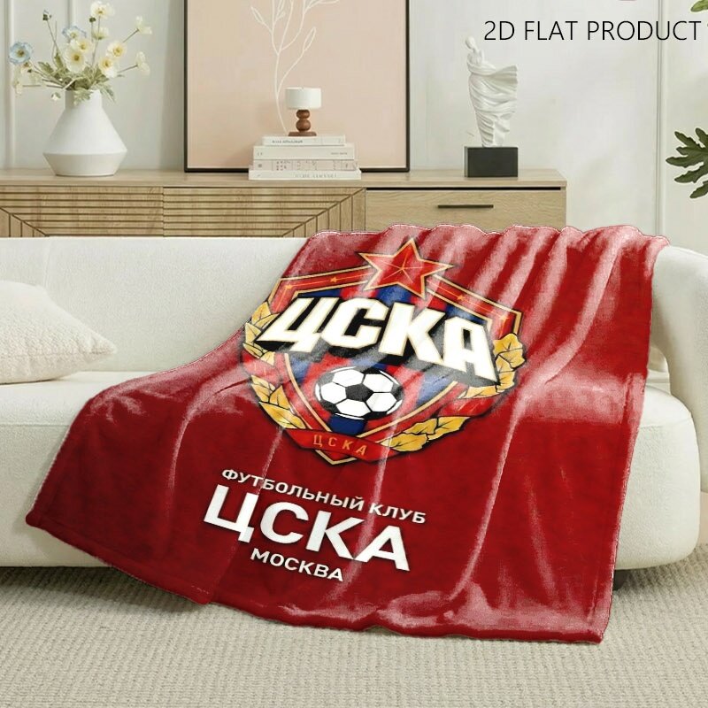 ЦСКА Москва плед из флиса с кашемиром