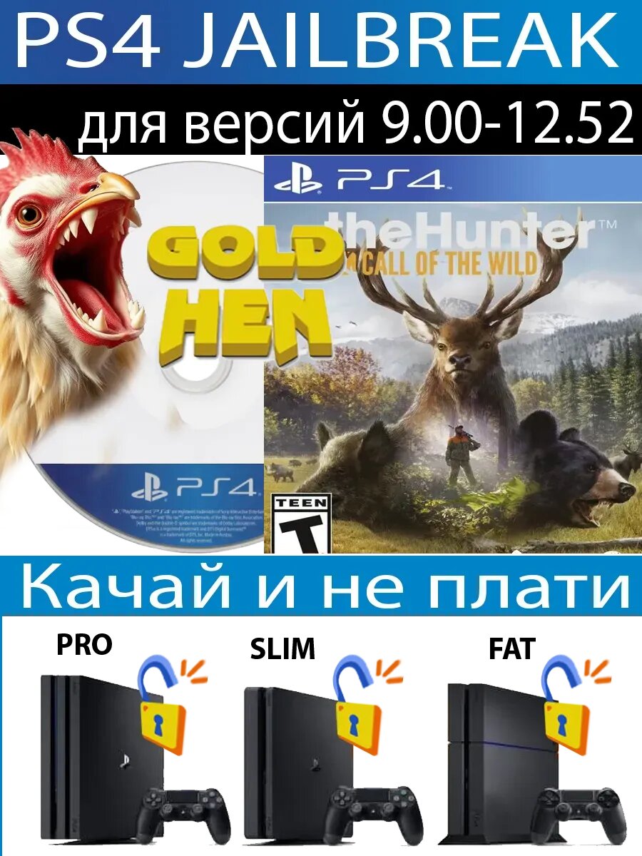 TheHunter Call of The Wild диск PS4 JB