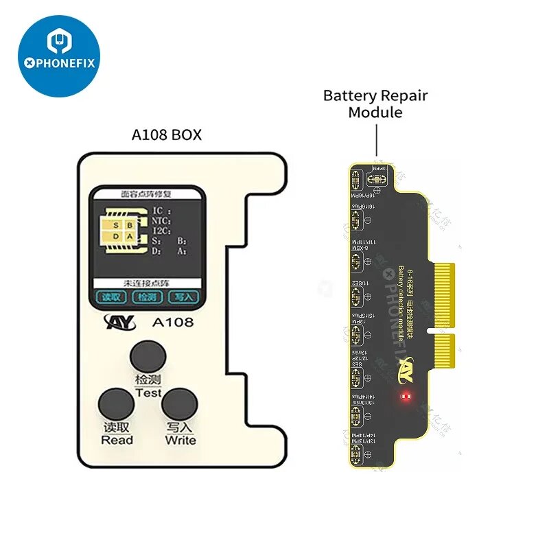 Программатор A108 BOX для iPhone, Host battery set