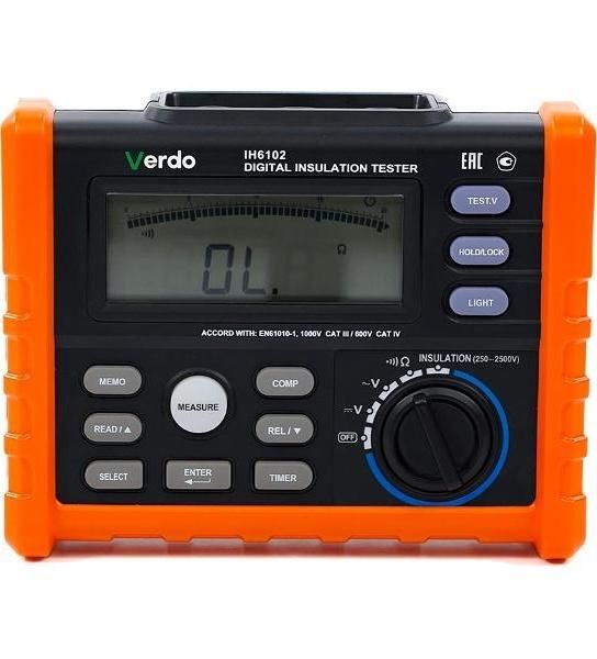 Мегаомметр VERDO IH6102 Измеритель сопротивления изоляции до 2500В