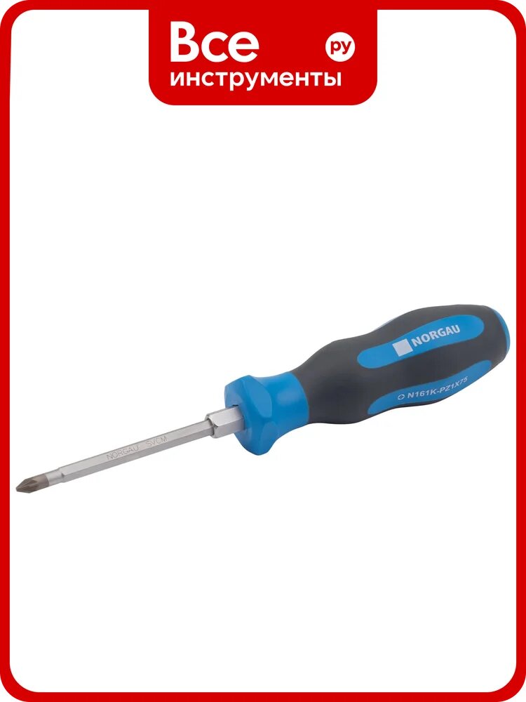 Крестовая ударная отвертка NORGAU N161K-PZ1x75 062152210