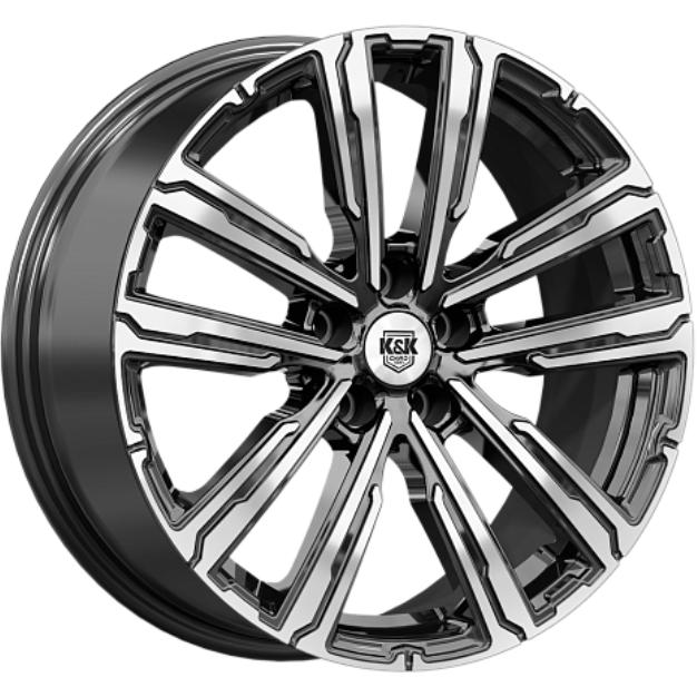 Колесный диск K&K Аламер 7.5x18 5*108 ET45 DIA59.6 Алмаз черный