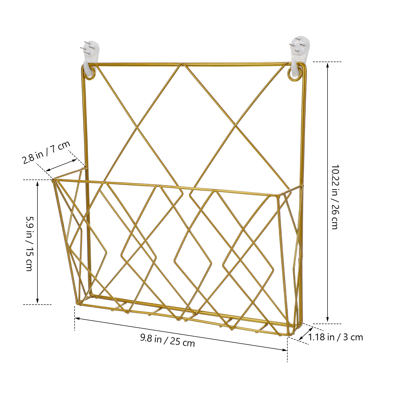 Стойка Для Журналов И Газет Держатель Буклетов На Стену 26.00X25.00X7.00Cm