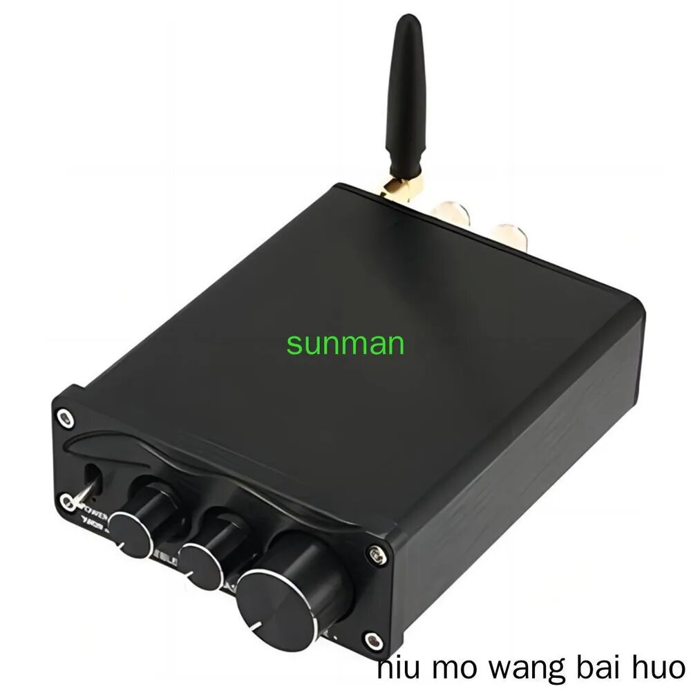 O099M Усилитель звука HiFi MA12070 80Wx2 Bluetooth 5.0 мощности стереозвука для домашнего кинотеатра Караоке Усилить-черный