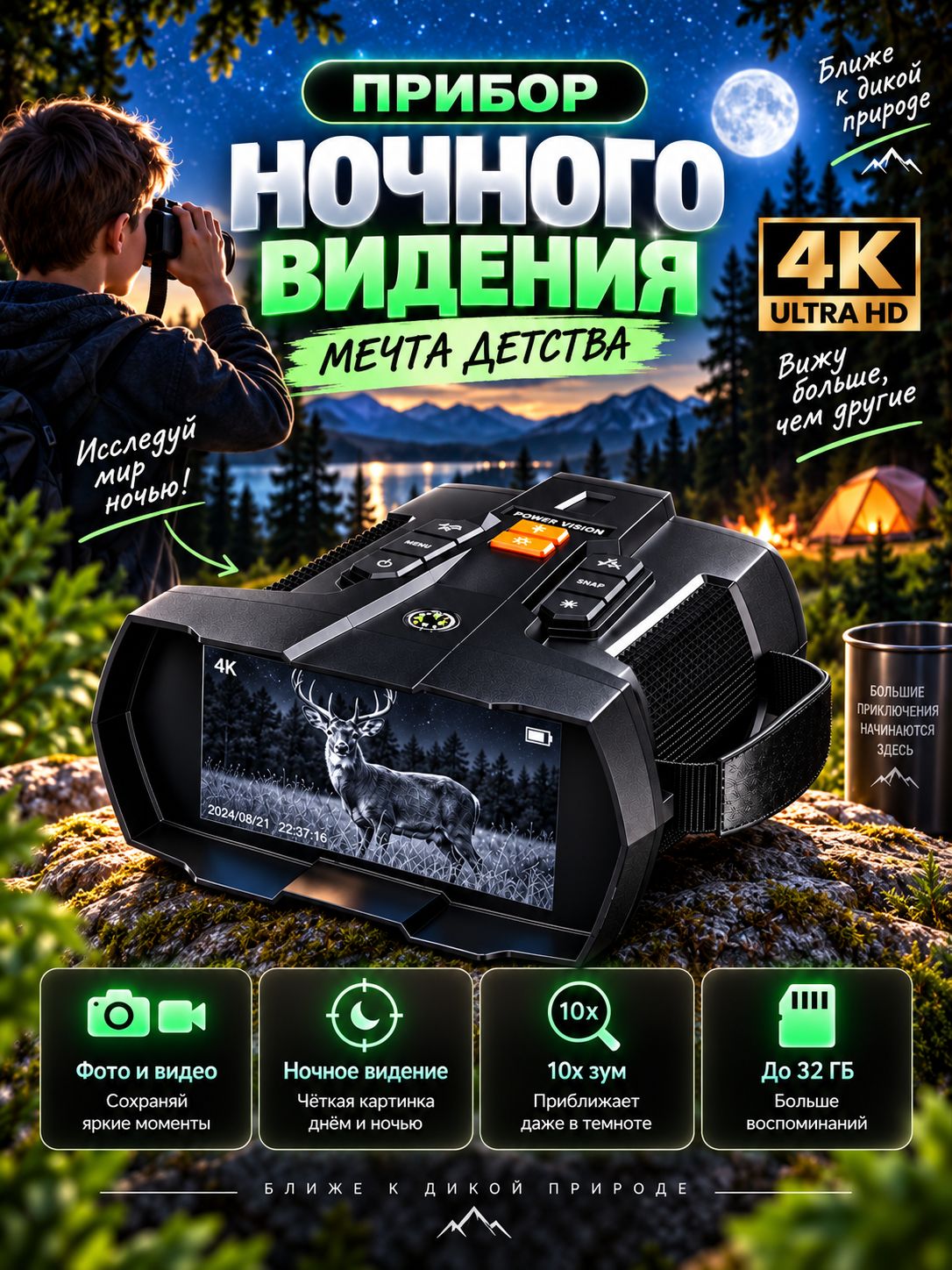 Прибор ночного видения мечта для охоты