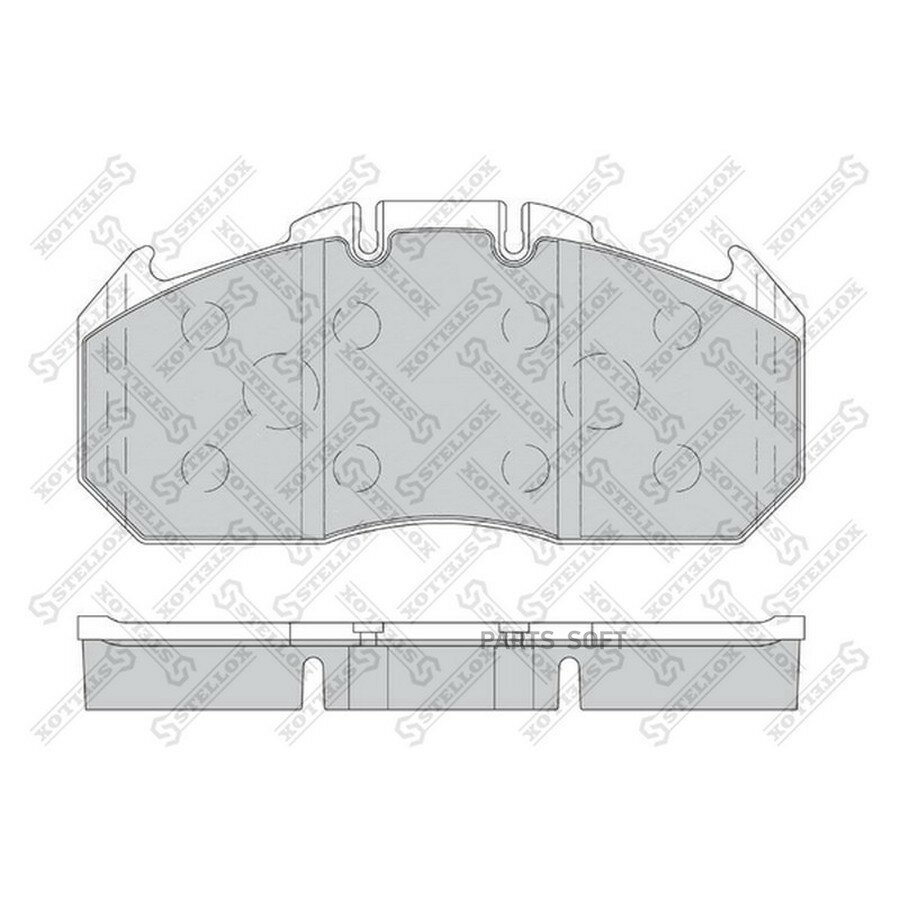 STELLOX 8501425SX 85-01425-SX колодки дисковые ! с р/к 29131 249.6x118.2x30.2 с увелич. ресурсом \Omn MAN TGA/NG, RVI