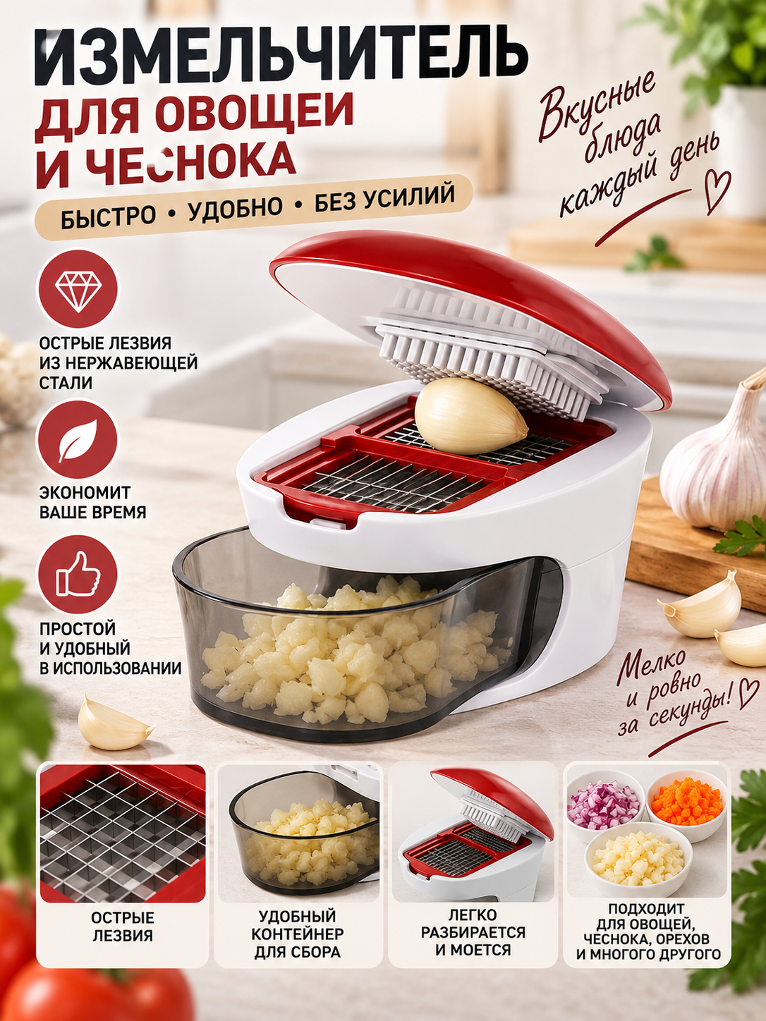 Многофункциональный кухонный инструмент 2 в 1 кухонный чеснок пресс и нарезка