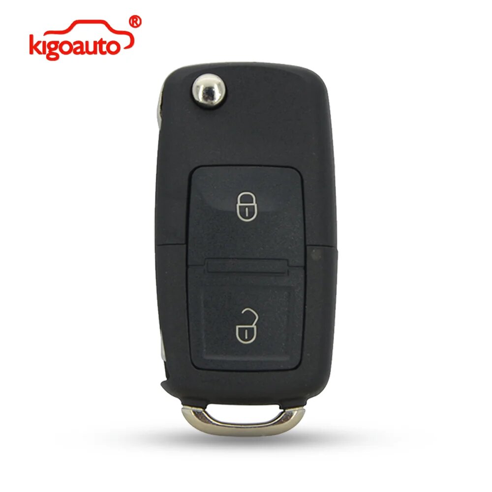 Корпус ключа VW Skoda Seat 2/3 кнопки, черный, 1JO-959-753-T