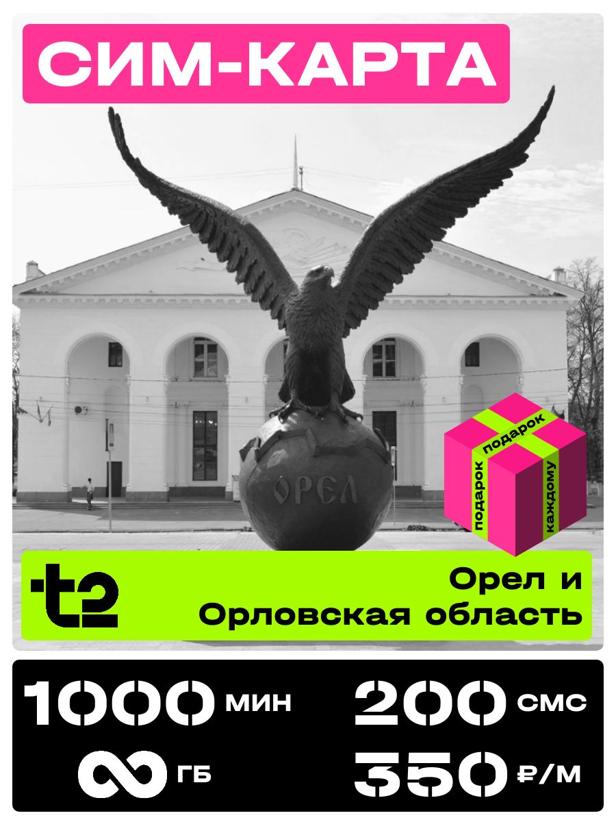 Сим карта теле 2 с безлимитным интернетом. t2 SIM-карта тариф Партнер М Орловская область. 1000 минут за 350 рублей в месяц.