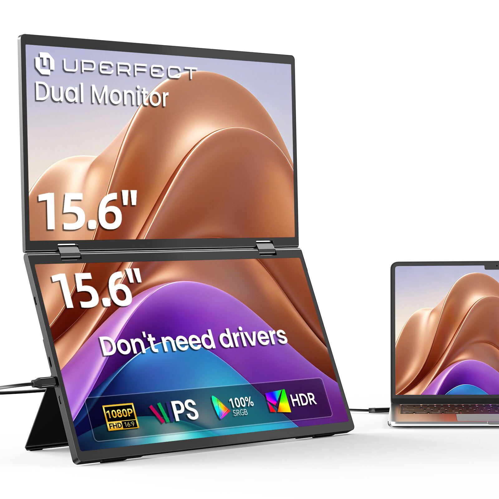 15.6" Портативный игровой монитор UPERFECT UStaion Delta Lite 1920x1080, 60 Гц, IPS